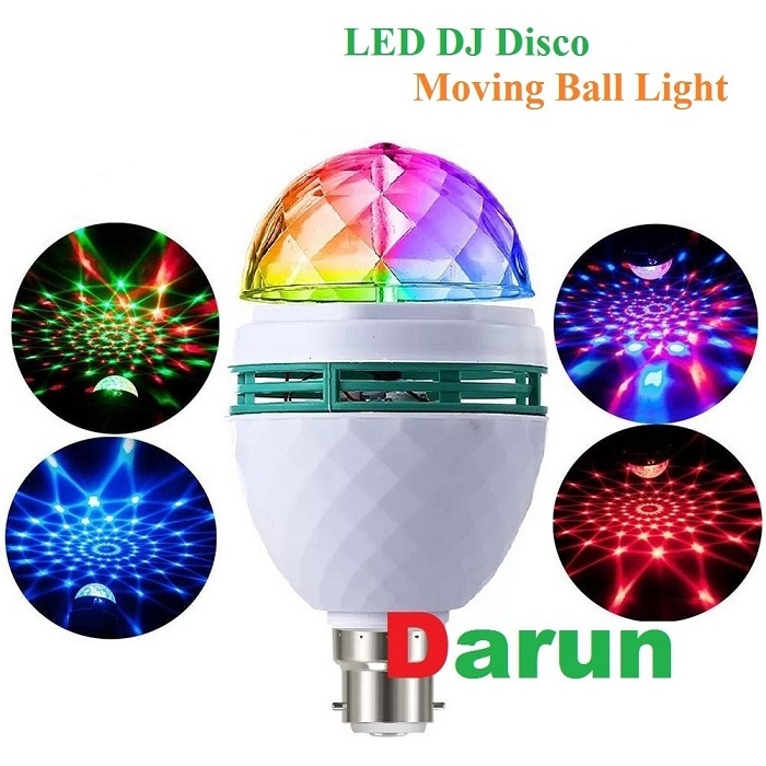 LED DJ Disco Moving Bulb Light Multi-Color