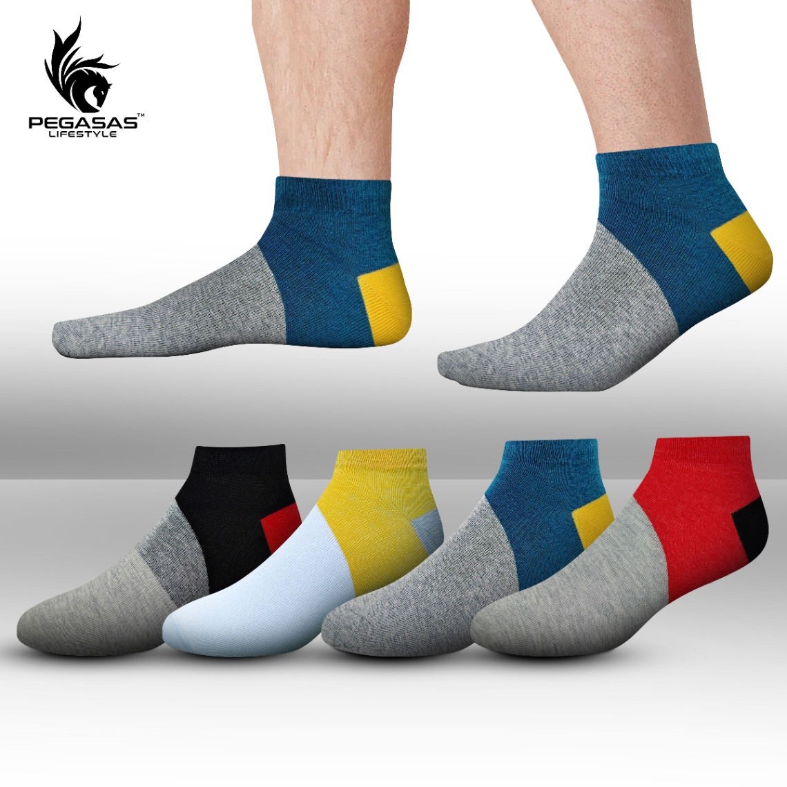 4 Pairs premium Quality Socks. Pure Cotton with Nylon cover Spandex ...