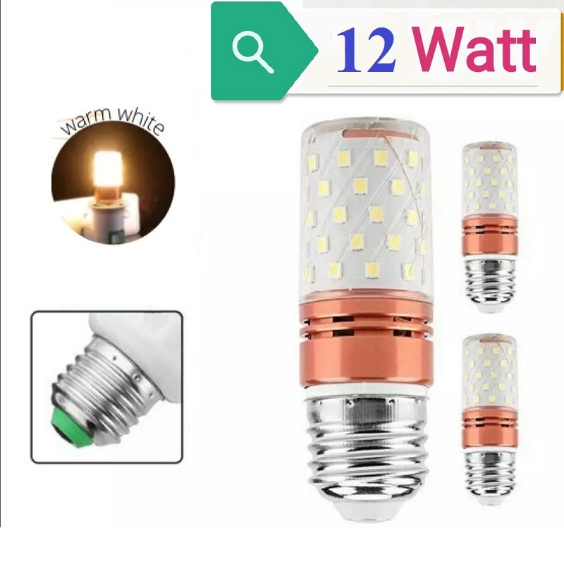 LED Candle Lamp Cool White & Warm White Color Bulb E27 Patch Holder ...