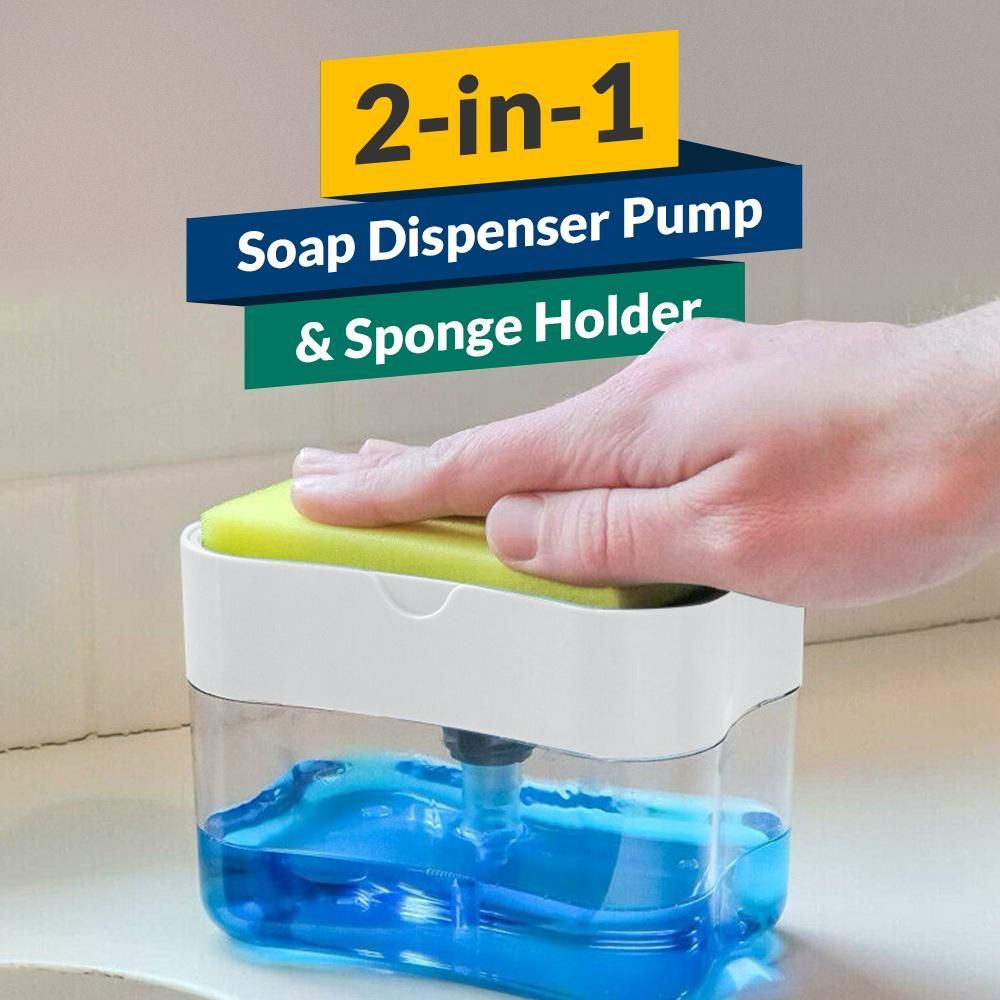 soap pump & sponge caddy
