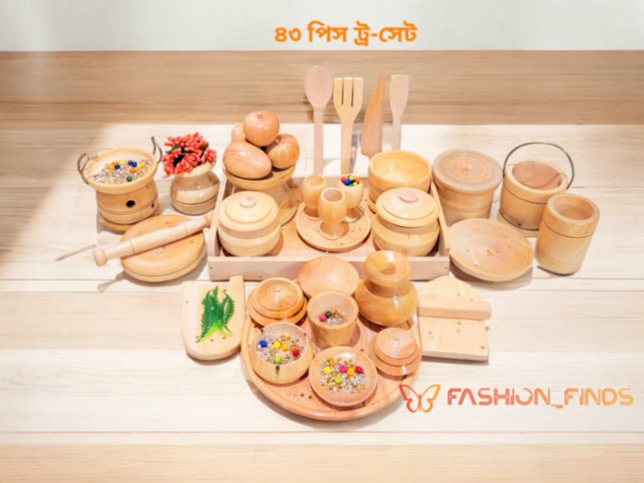 43-Piece Kather Khelna Set for Kids - BDT 800 in Bangladesh | দারুন ...