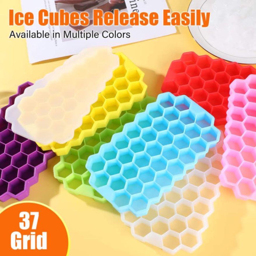 Ice Mold (Tray -37) Ice Tray, honeycomb Ice Cube Mold Maker, Ice Box ...