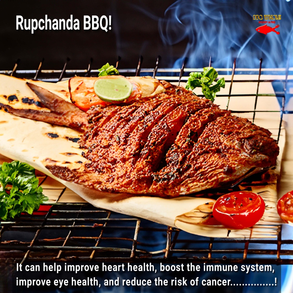 Rupchanda Fish BBQ | Seafood Barbecue | Charcoal Grill Barbecue Rupchanda | BDT 1800 | Bangladesh